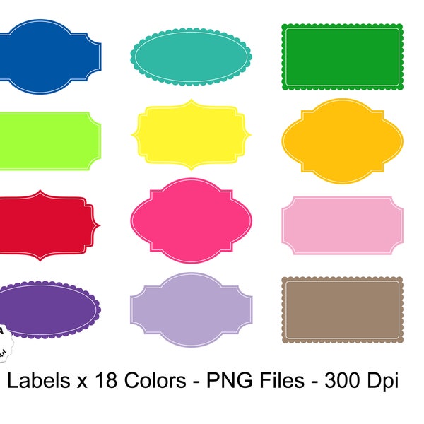 Label Clip Art - Etsy