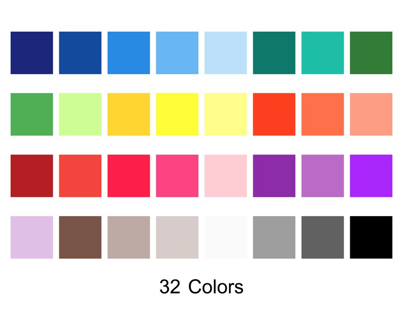 Kettle Clipart, 32 Colors Kettle Clip Art, Bright Colored Kettle ...