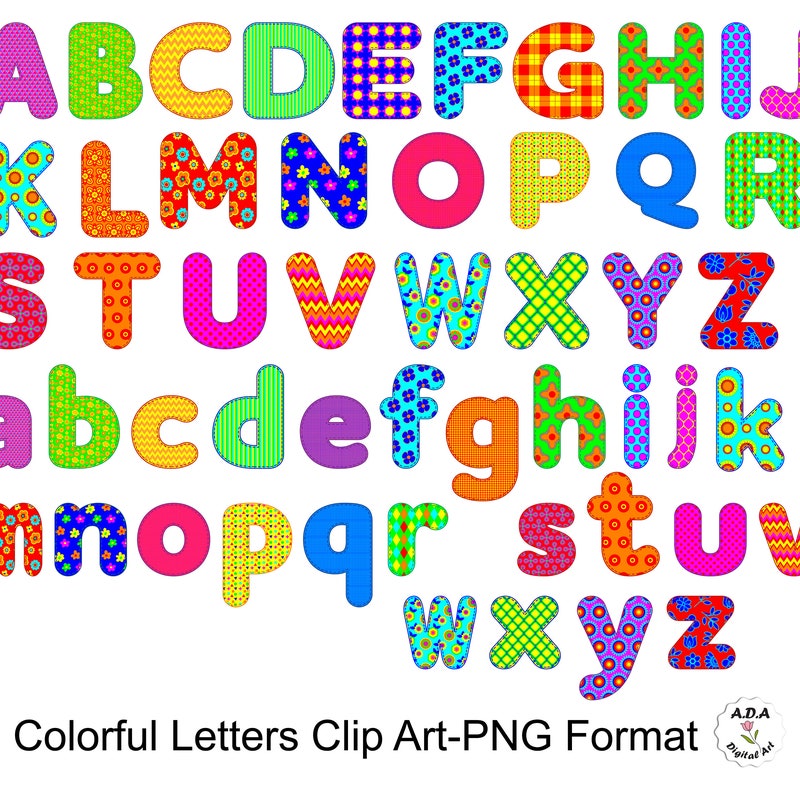 Digital Alphabet - Etsy