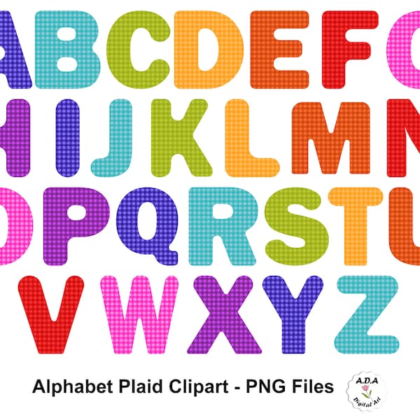 Colorful Letters - Etsy