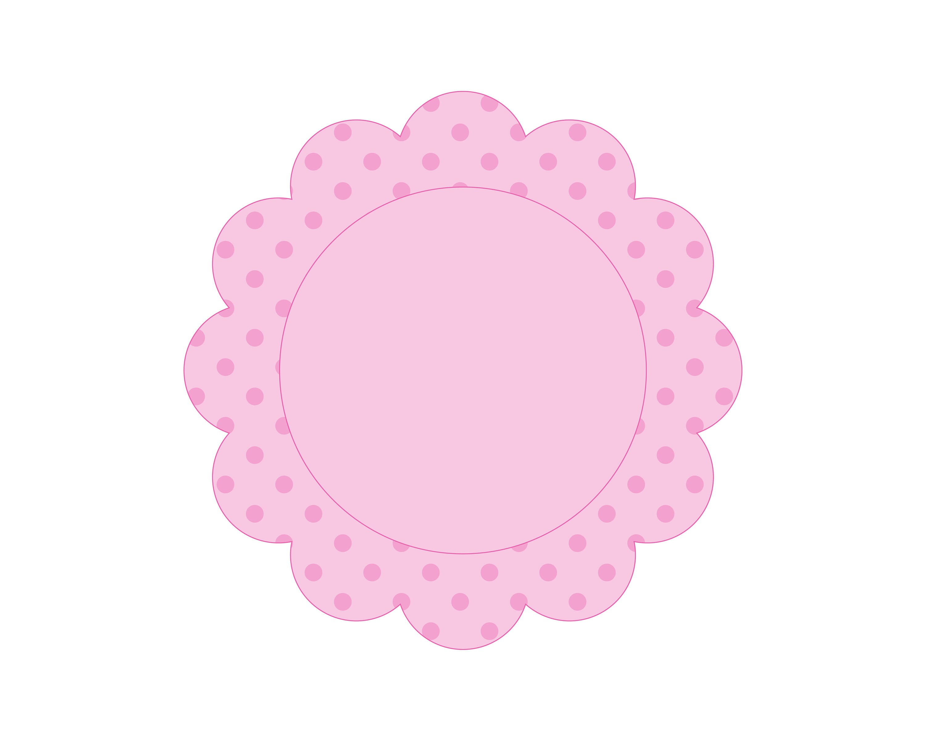 Colorful Dot Flower Clipart, Flower Clip Art, Flower With Dot Pattern ...