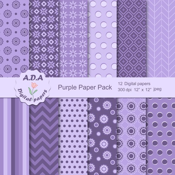 Purple Scrapbook Background