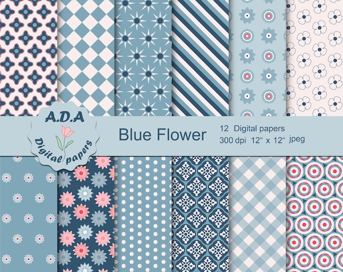 Orange and Pink Digital Paper Pack, Orange and Pink Scrapbooking Paper ...