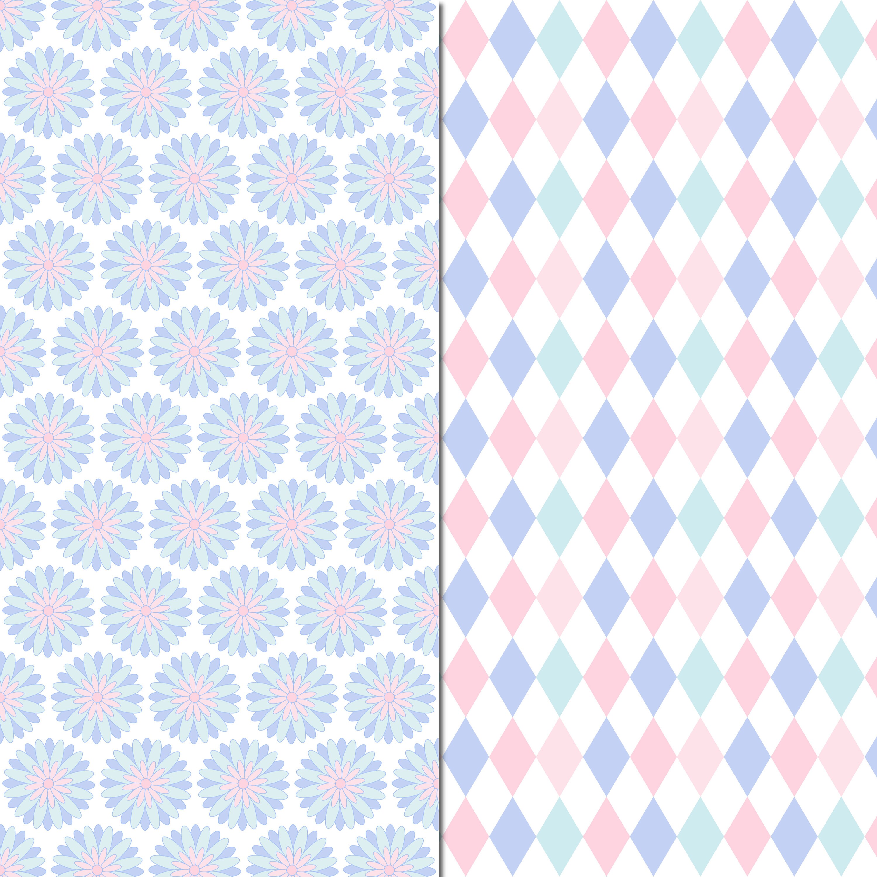 Pastel Floral Digital Paper Pack, Pastel Scrapbooking Paper, Pastel ...