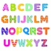 Alphabet Clipart, Colorful Alphabet Letter Clip Art, Upper and ...