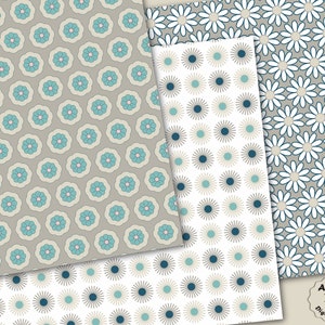 Bright Floral Printable Digital Paper, Floral Pattern, Floral ...