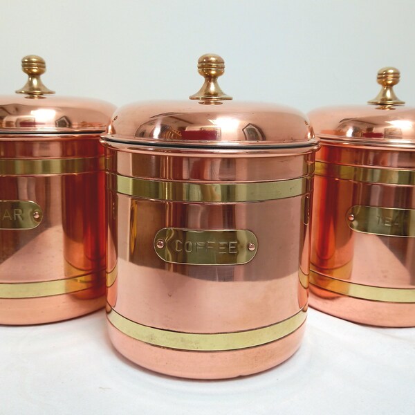 Copper Containers - Etsy
