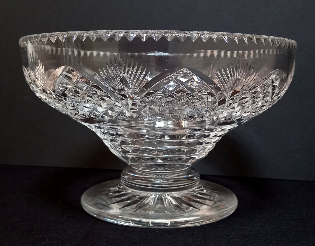 Harbridge Crystal Pedestal Bowl - Etsy