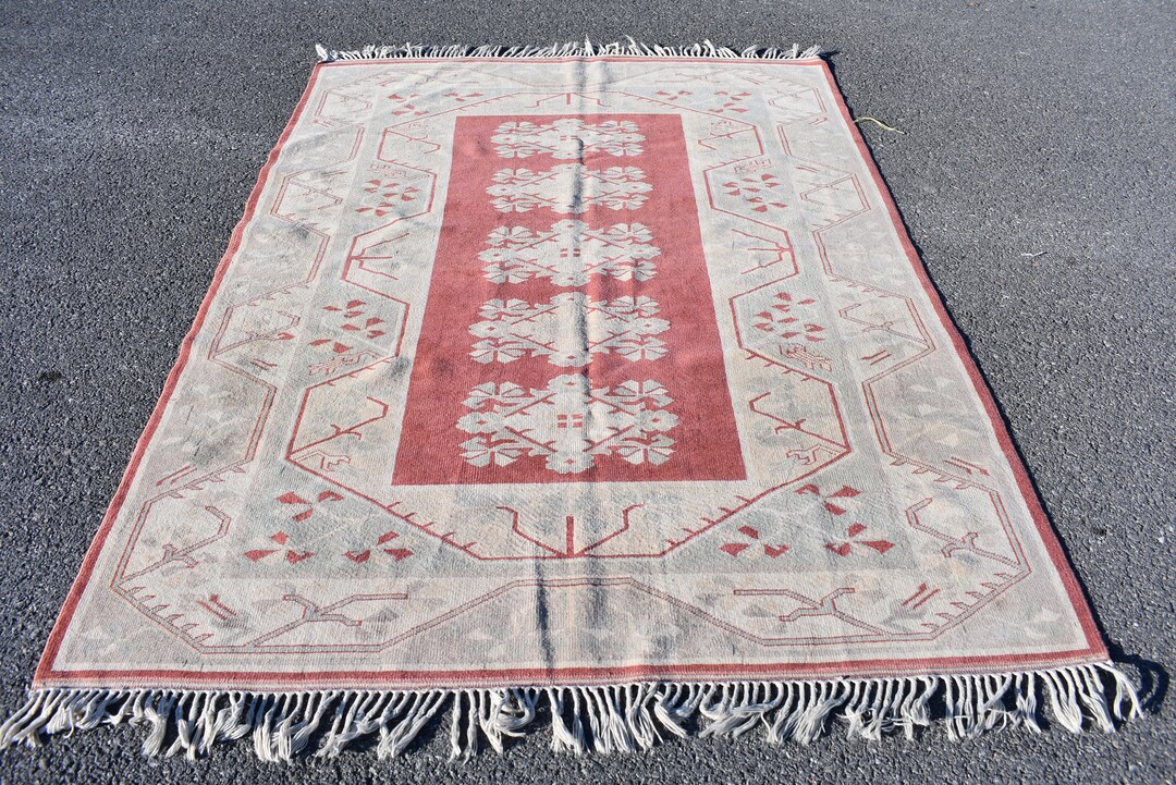 Large Rug Boho Rug Saloon Rug Handknotted Rug Vintage Rug - Etsy