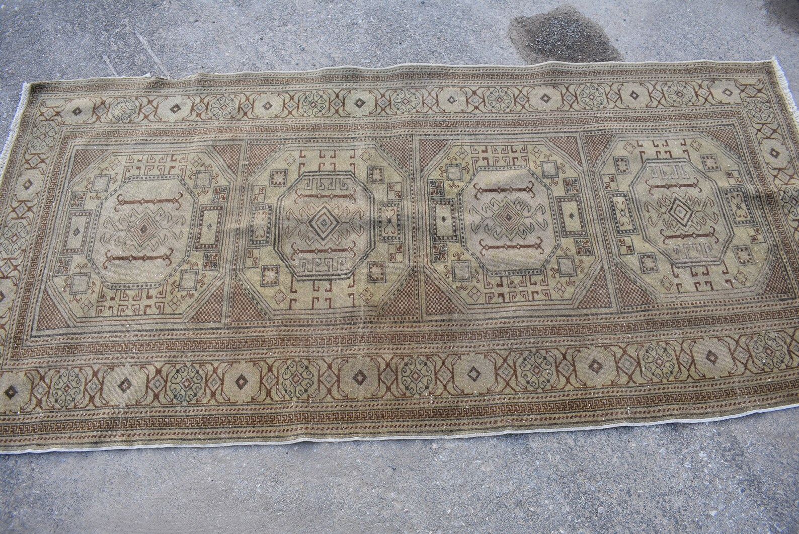 Vintage nomadic rug aztec rug turkish rug free shipping 3 x | Etsy