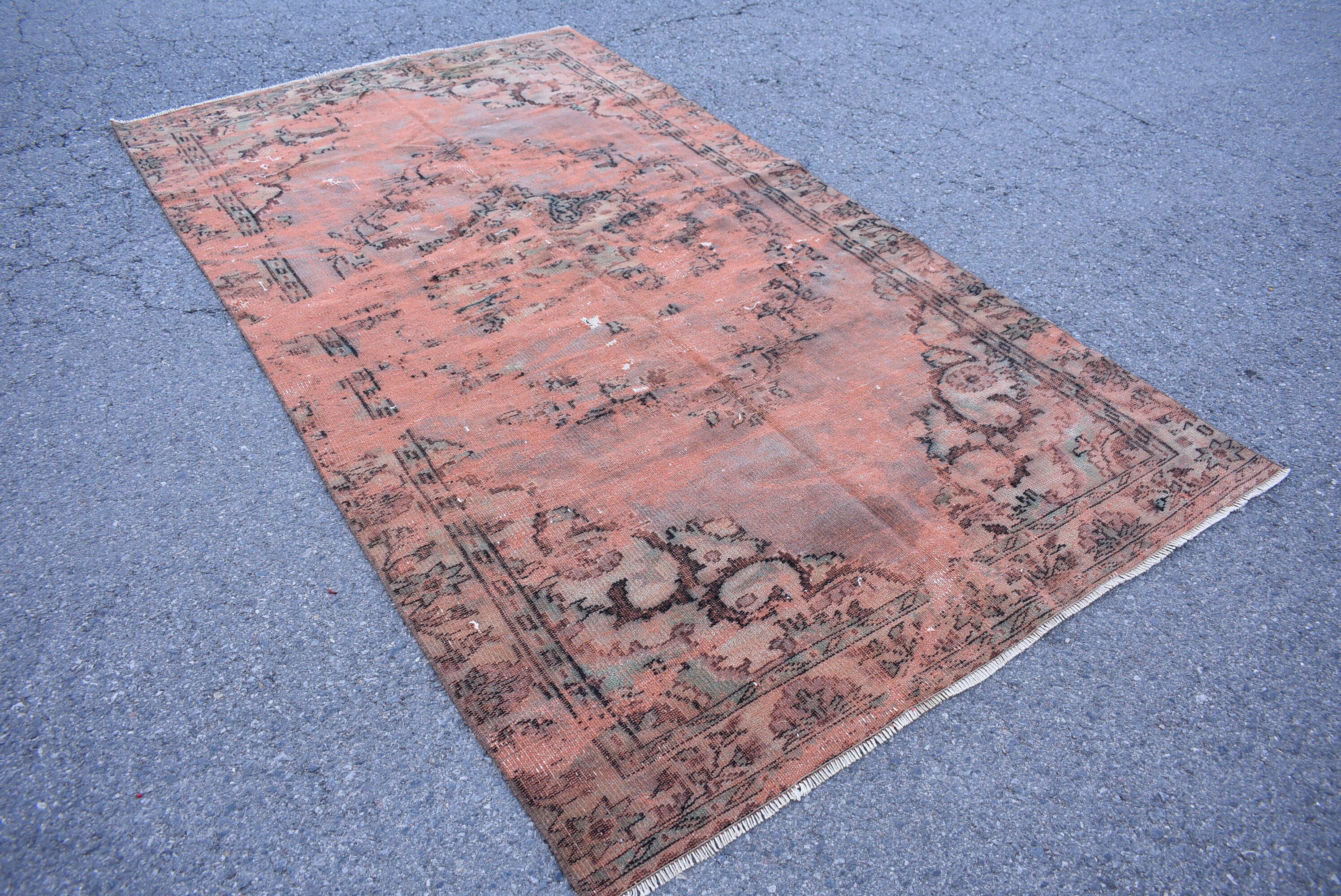 Orange rug Diningroom rug Large rug Handmade rug Vintage | Etsy