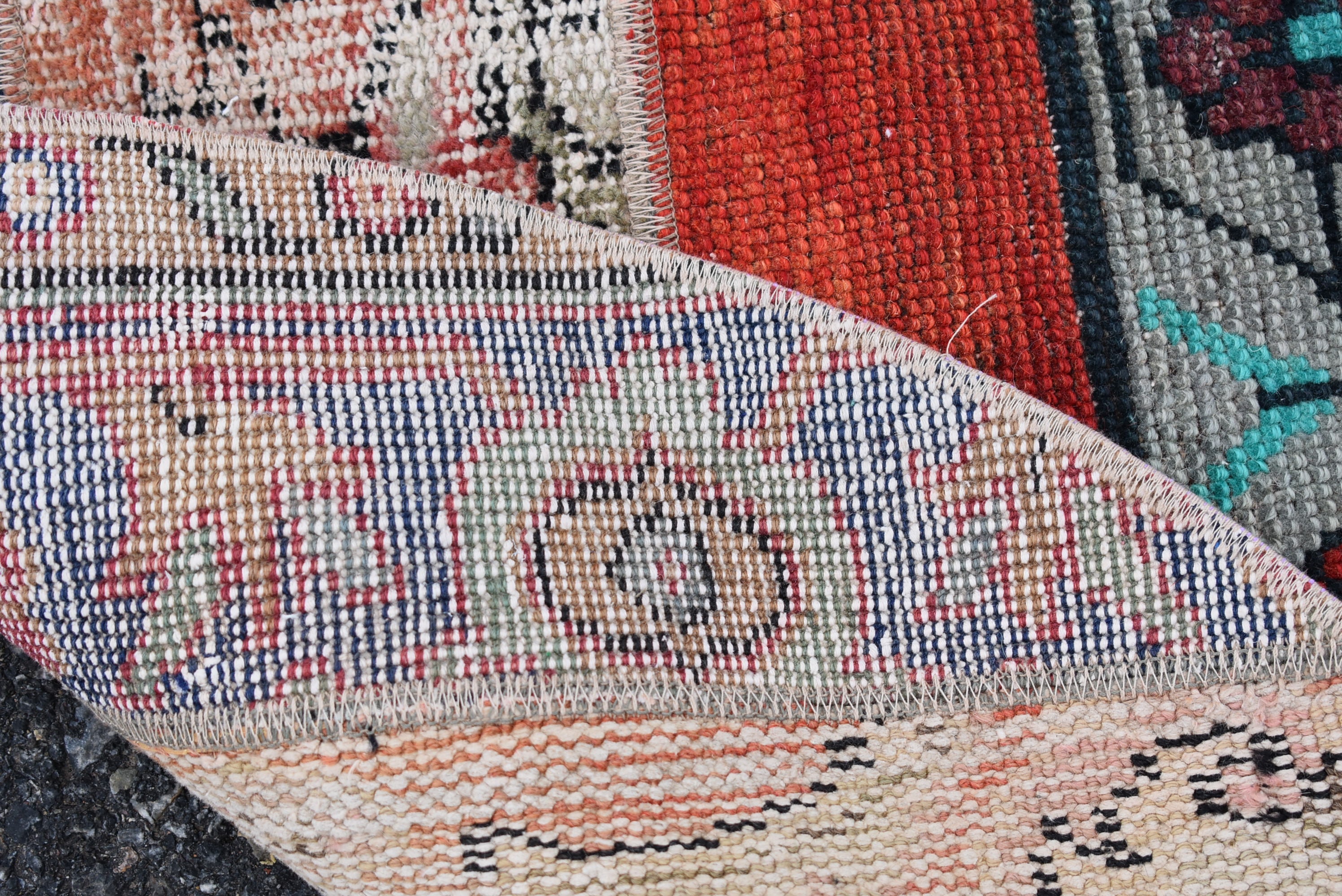 Turkish Round Area Rug Vintage Circle Rug Handmade Wool Rug | Etsy