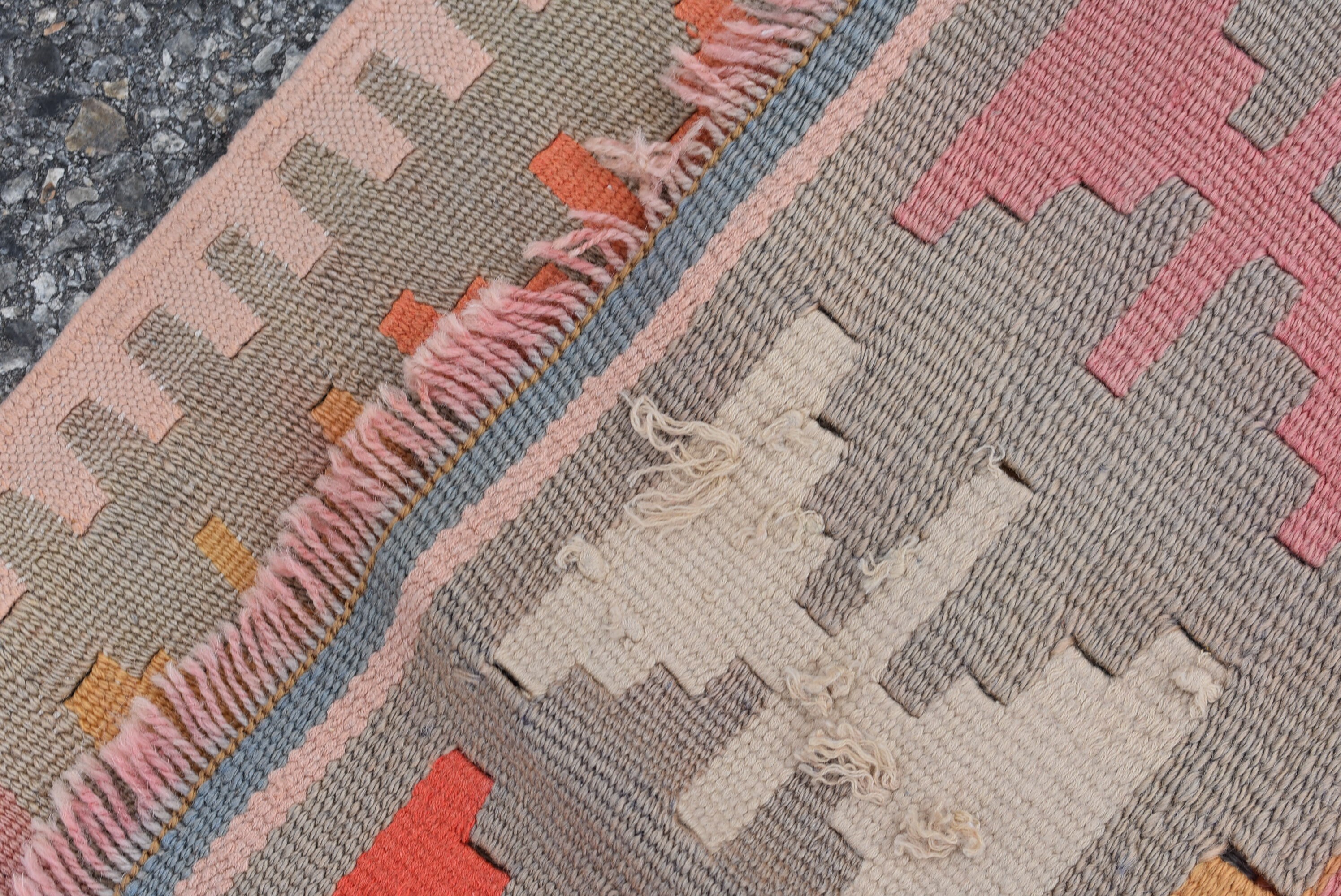 Aztec runner kilim rug vintage kilim rug 2.6 x 8.1 ft rustic | Etsy