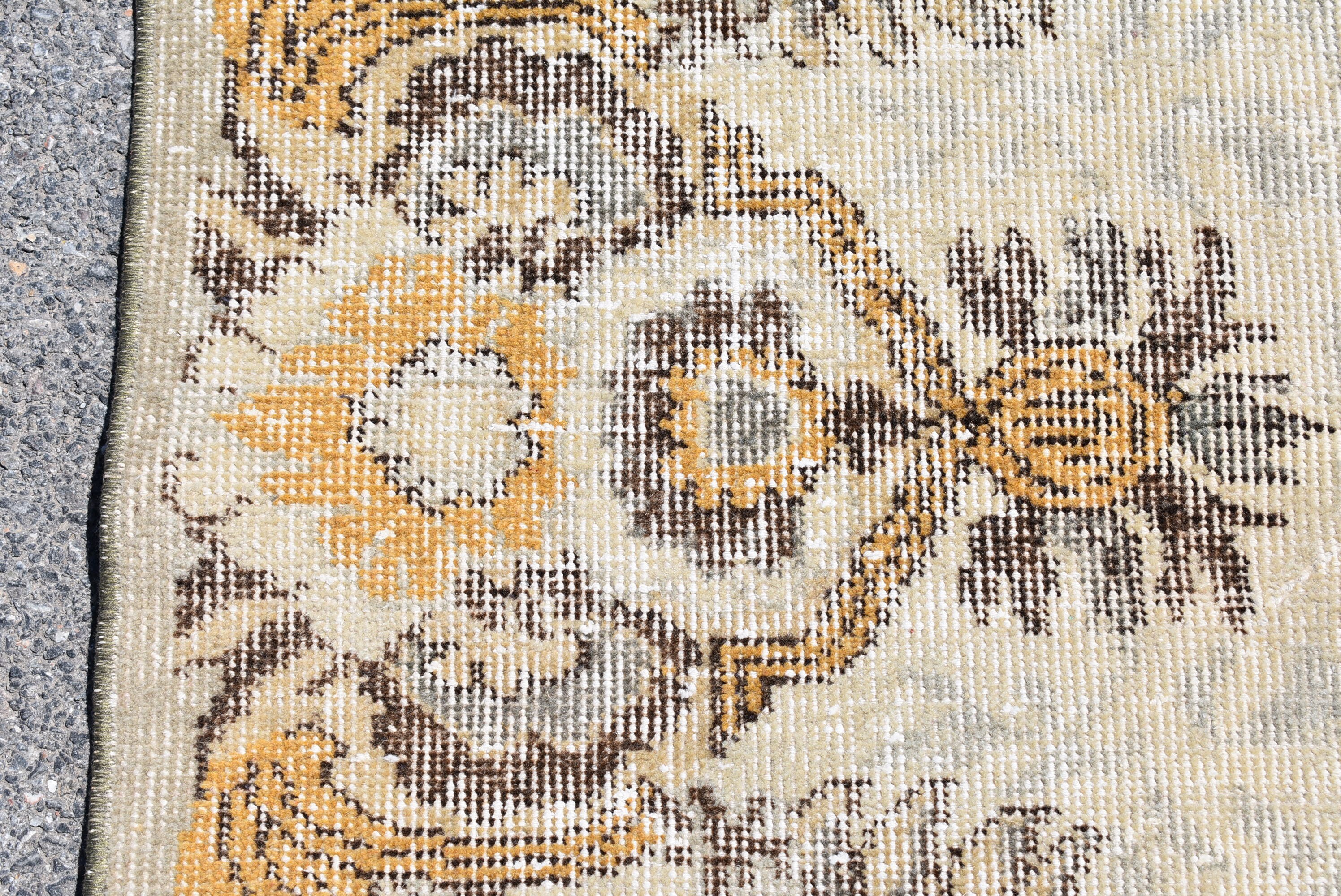 Vintage Yellow Rug Anatolian Rug Handknotted Rug 6 X 9.8 Ft - Etsy