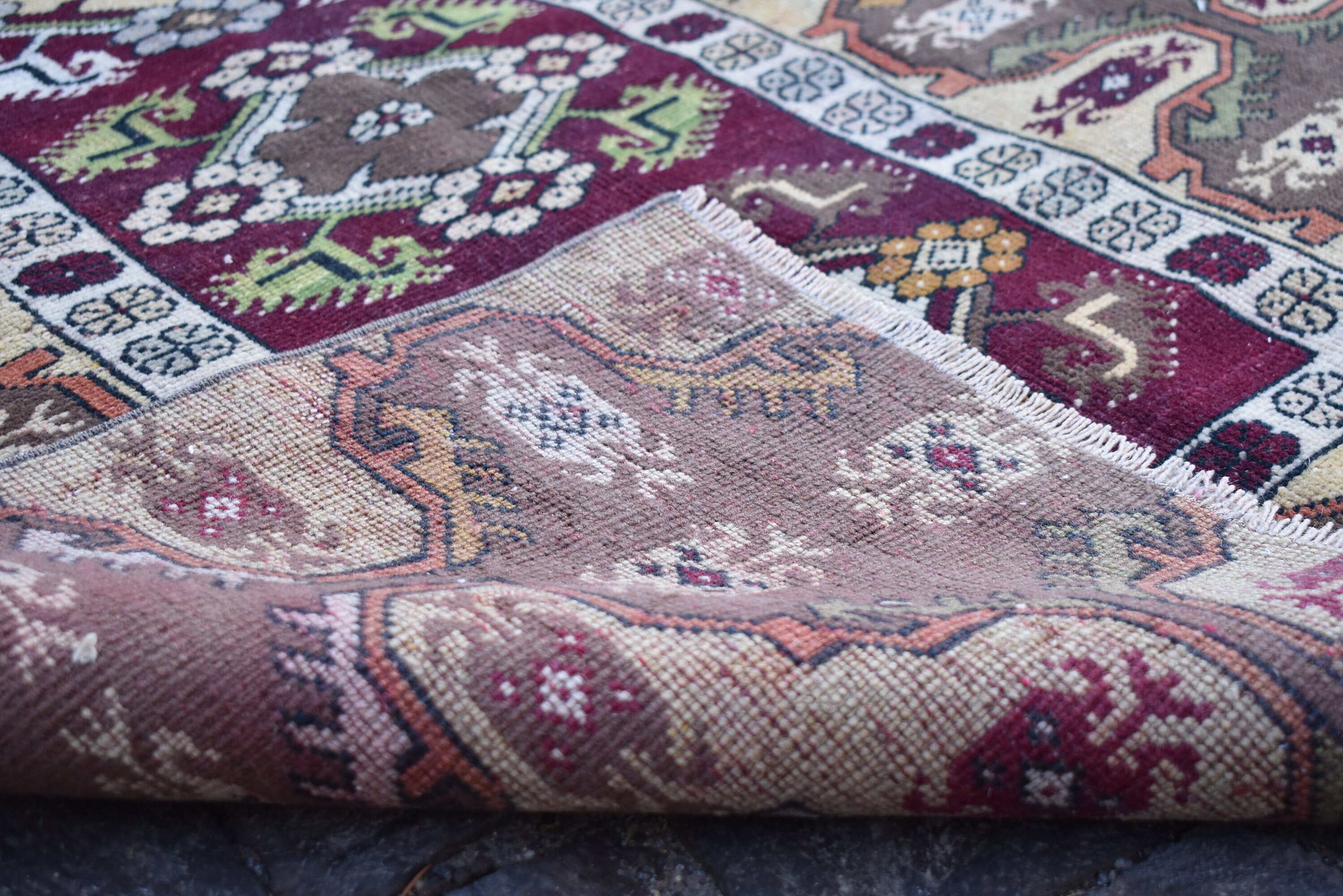 Purple Rug Boho Decor Rug Turkish Area Rug Rustic Decor 3.5 - Etsy ...