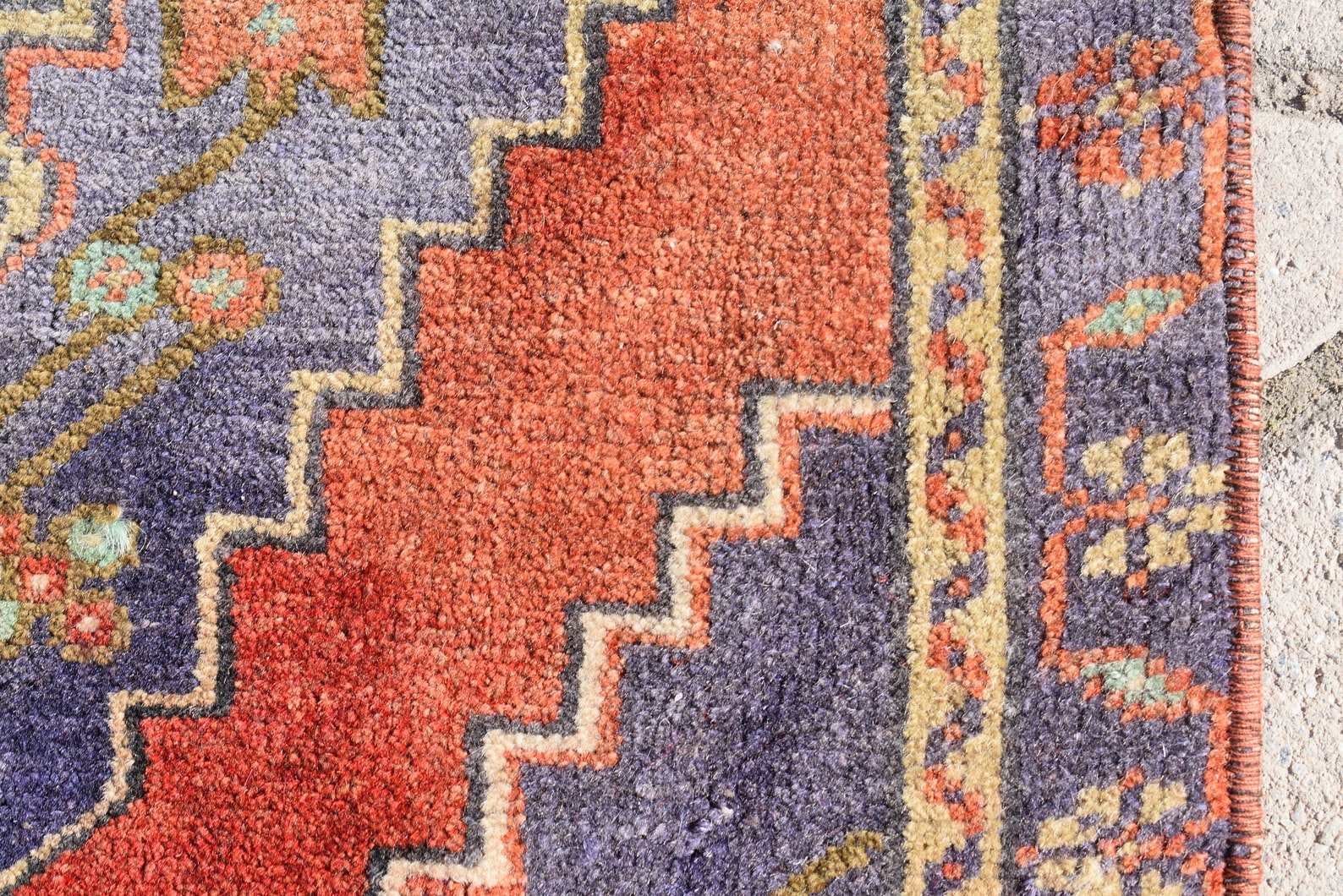 Blue Rug Ethnic Rug Turkish Doormat Rug Vintage Rug Wall - Etsy