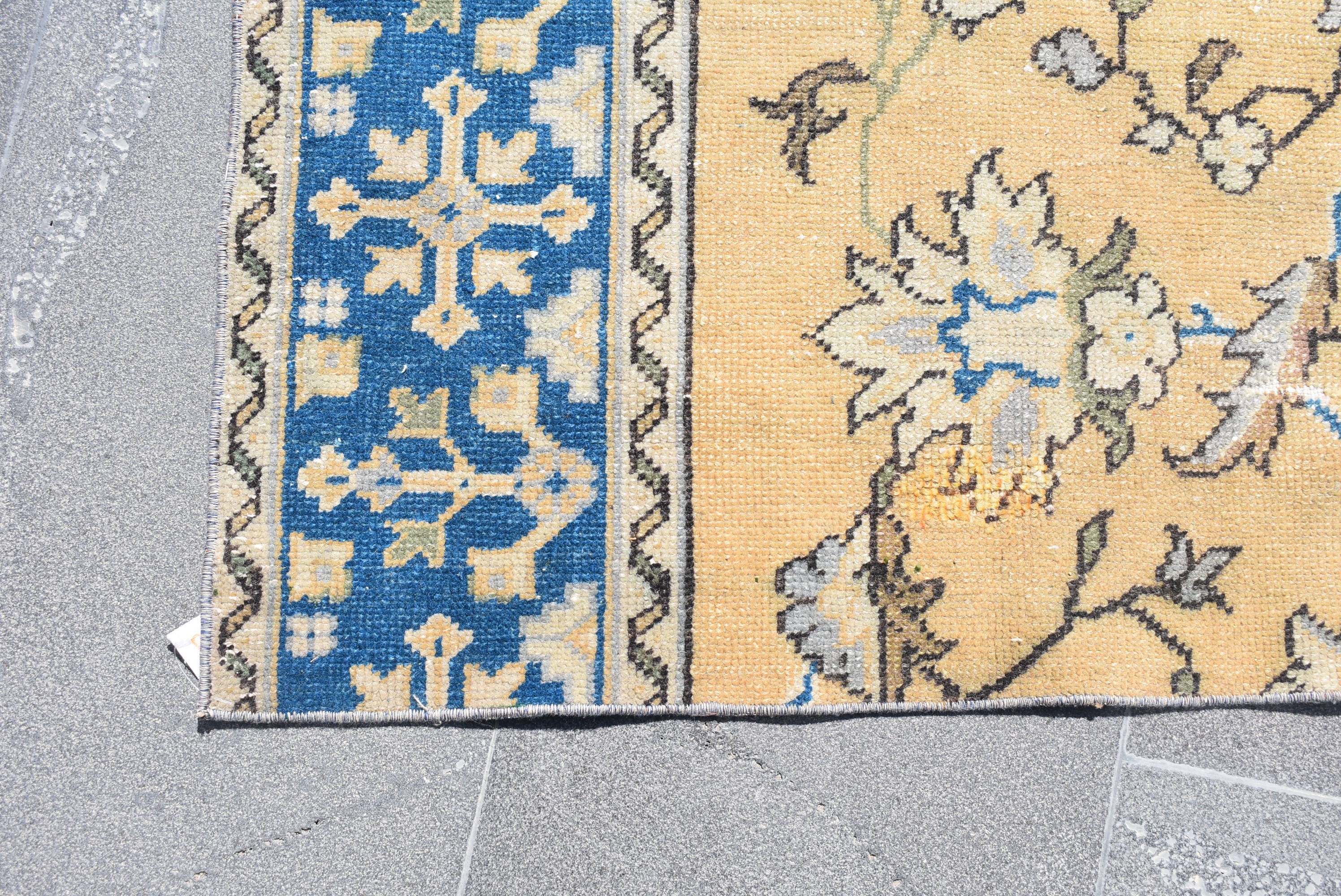 Vintage rug, Turkish area rug, Oushak rug, Bohemian rug, 3.1 x 6.5 ft ...