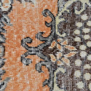 Beige and Orange Color Boho Rug Bedroom Decor Rug Aztec Rug Turkish Rug ...