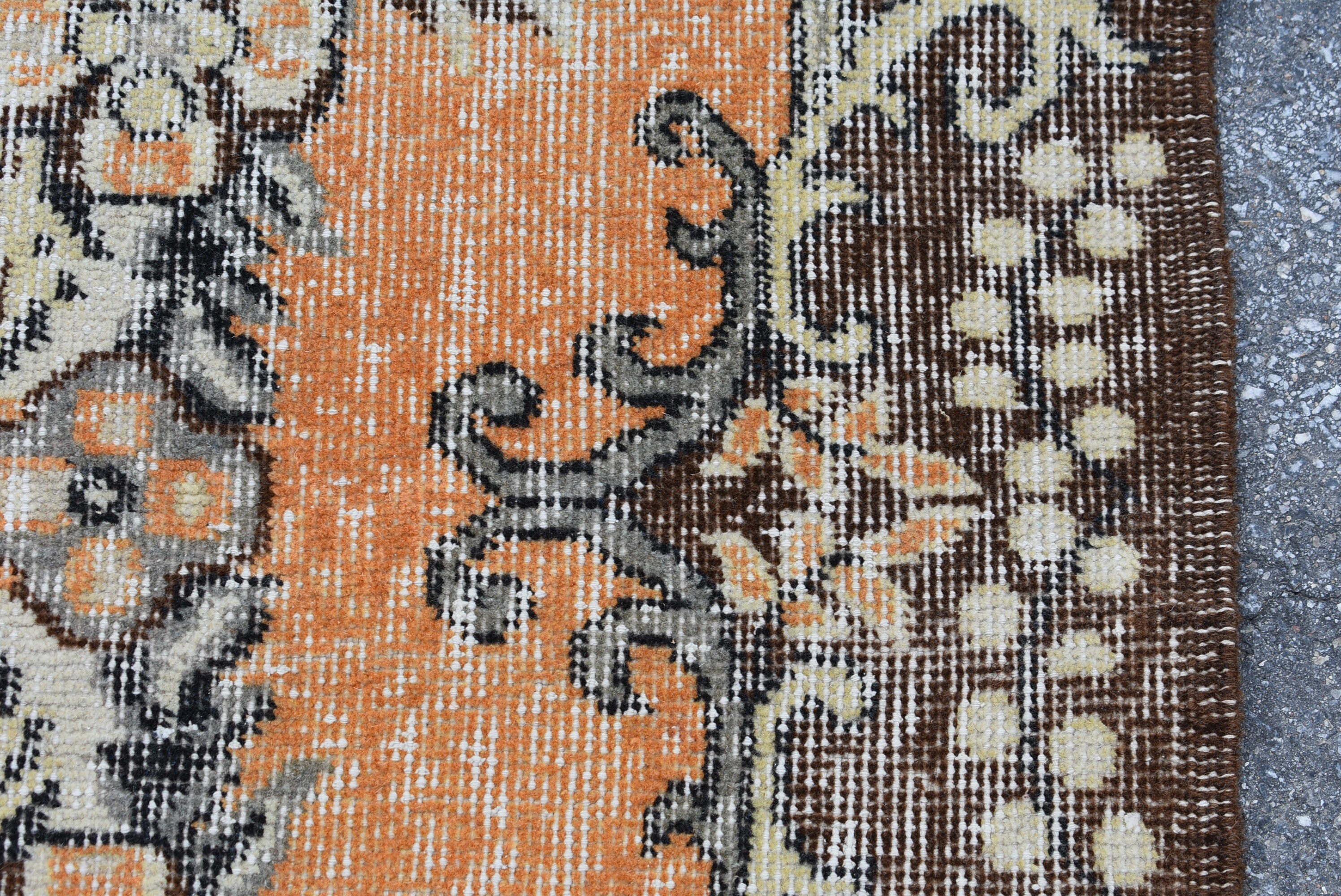 Beige and orange color boho rug bedroom decor rug aztec rug | Etsy