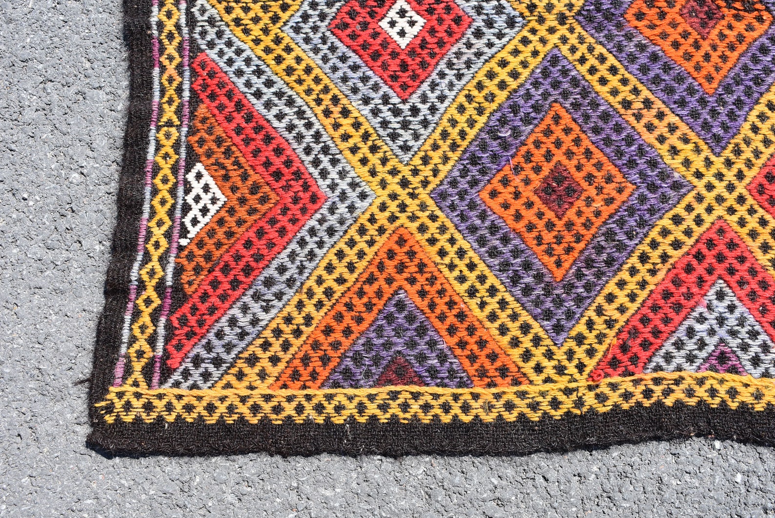 Turkish Kilim Rug Wool Kilim Rug Boho Area Kilim Rug 5.0 X 8.1 Ft ...