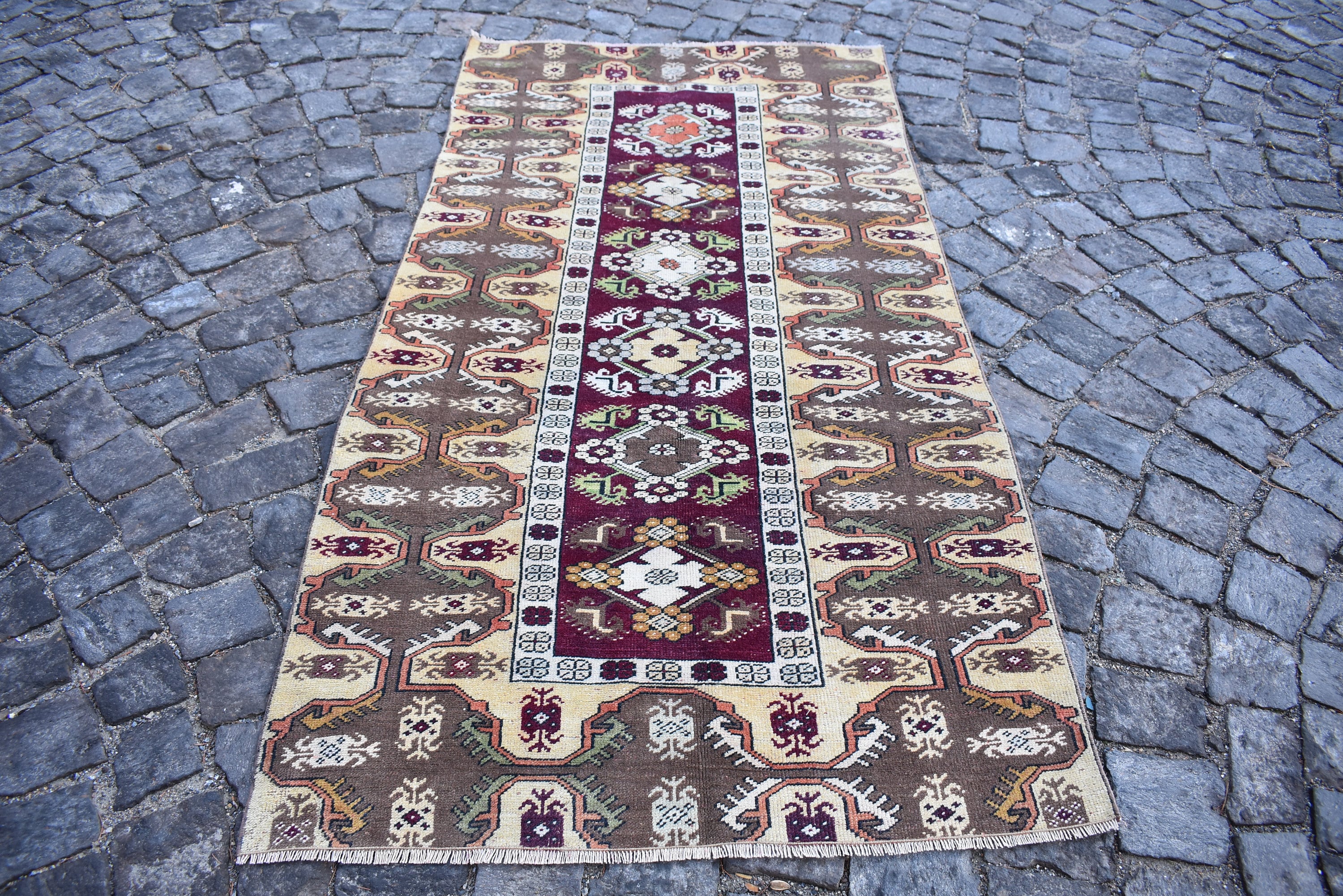 Purple Rug Boho Decor Rug Turkish Area Rug rustic decor 3.5 | Etsy