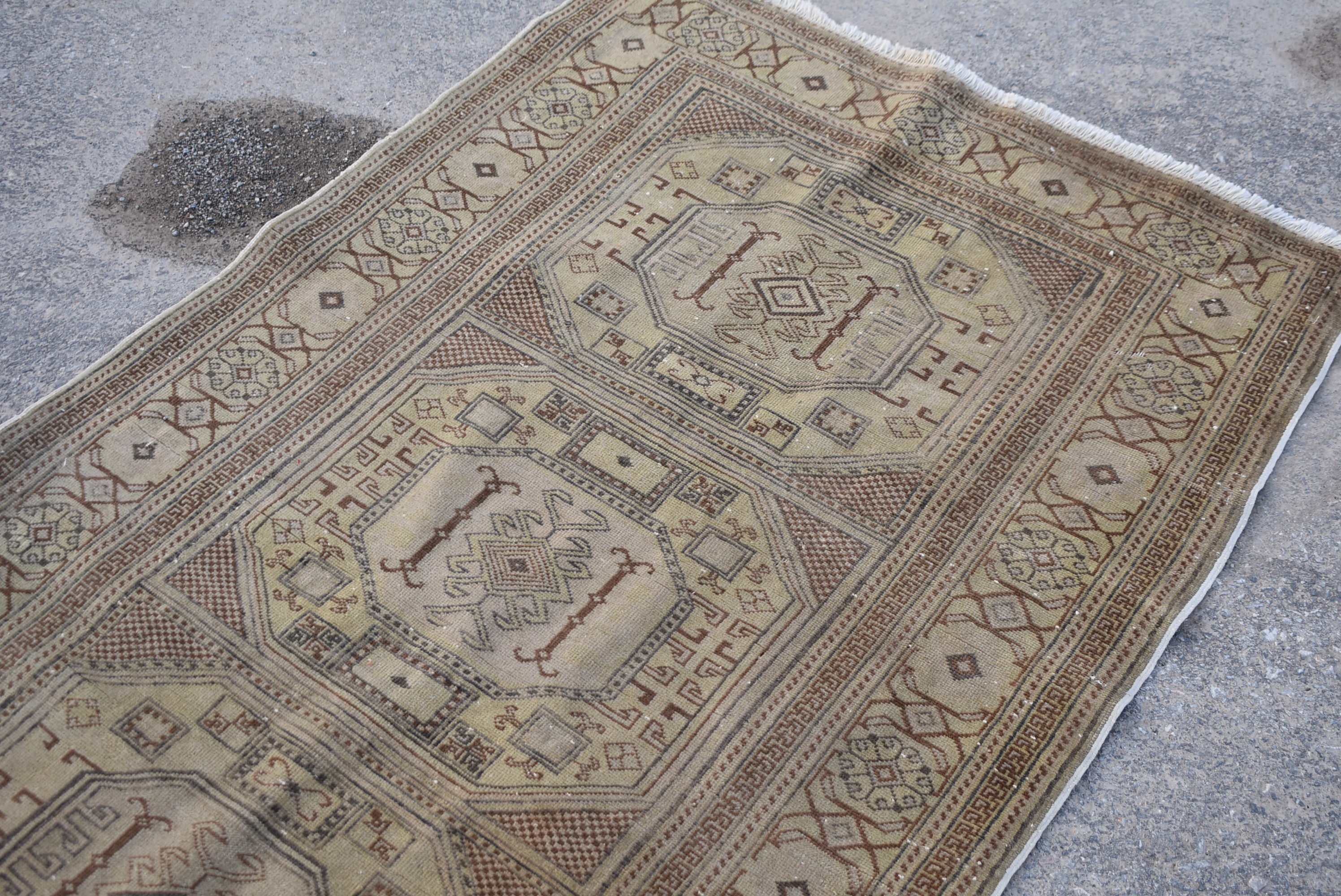 Vintage nomadic rug aztec rug turkish rug free shipping 3 x | Etsy