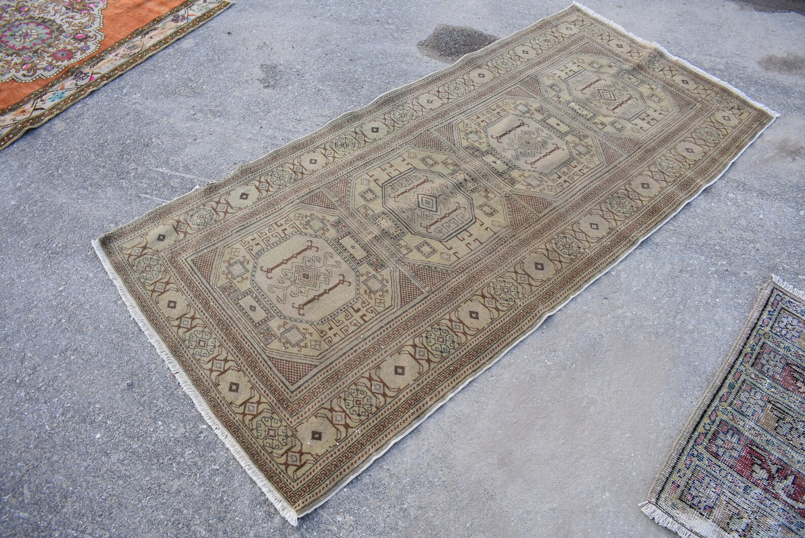 Vintage nomadic rug aztec rug turkish rug free shipping 3 x | Etsy