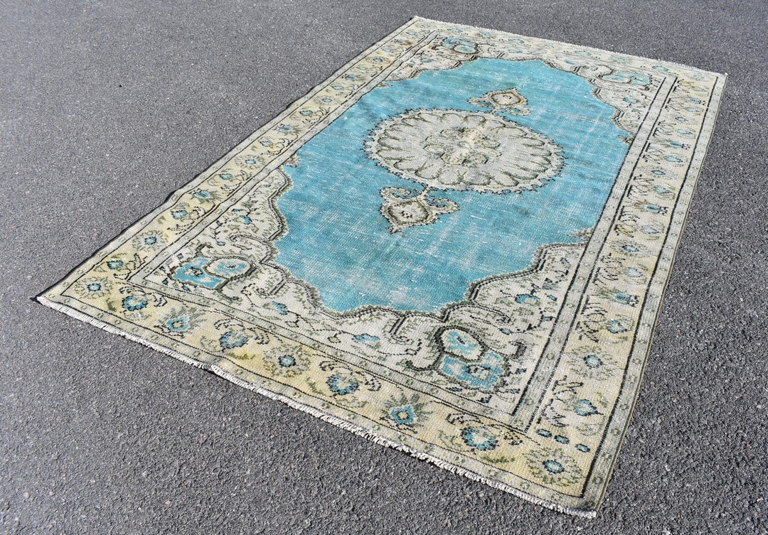 Turkish Rug, Large Rug, Bohemian Rug, Livingroom Rug, Blue Rug ...
