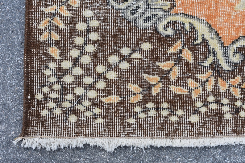 Beige and Orange Color Boho Rug Bedroom Decor Rug Aztec Rug - Etsy