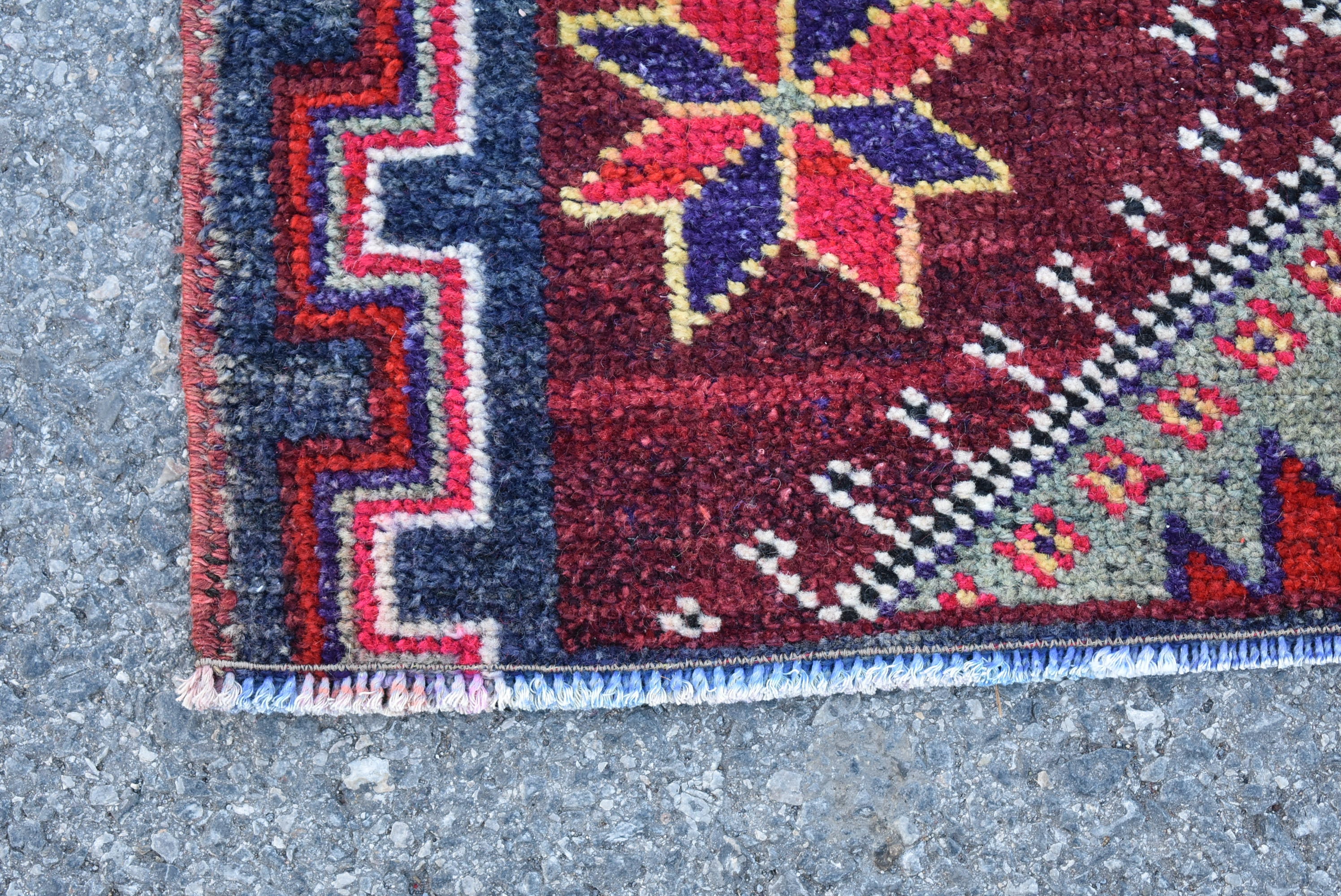 Turkish rug Vintage rug Handmade rug Herki runner rug Red | Etsy