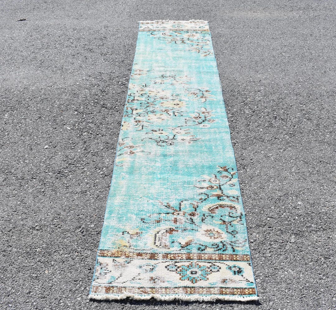 Vintage Aztec Rug, Turkish Runner Rug, Anatolian Rug, Free Shipping 2.2 ...