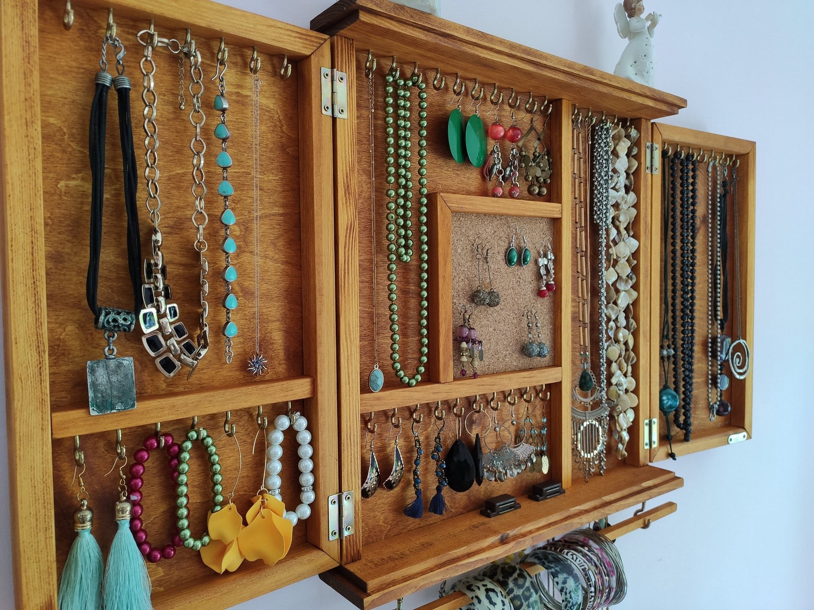 Jewelry Cabinet Earring Holder Jewelry Organizer Storage | Etsy