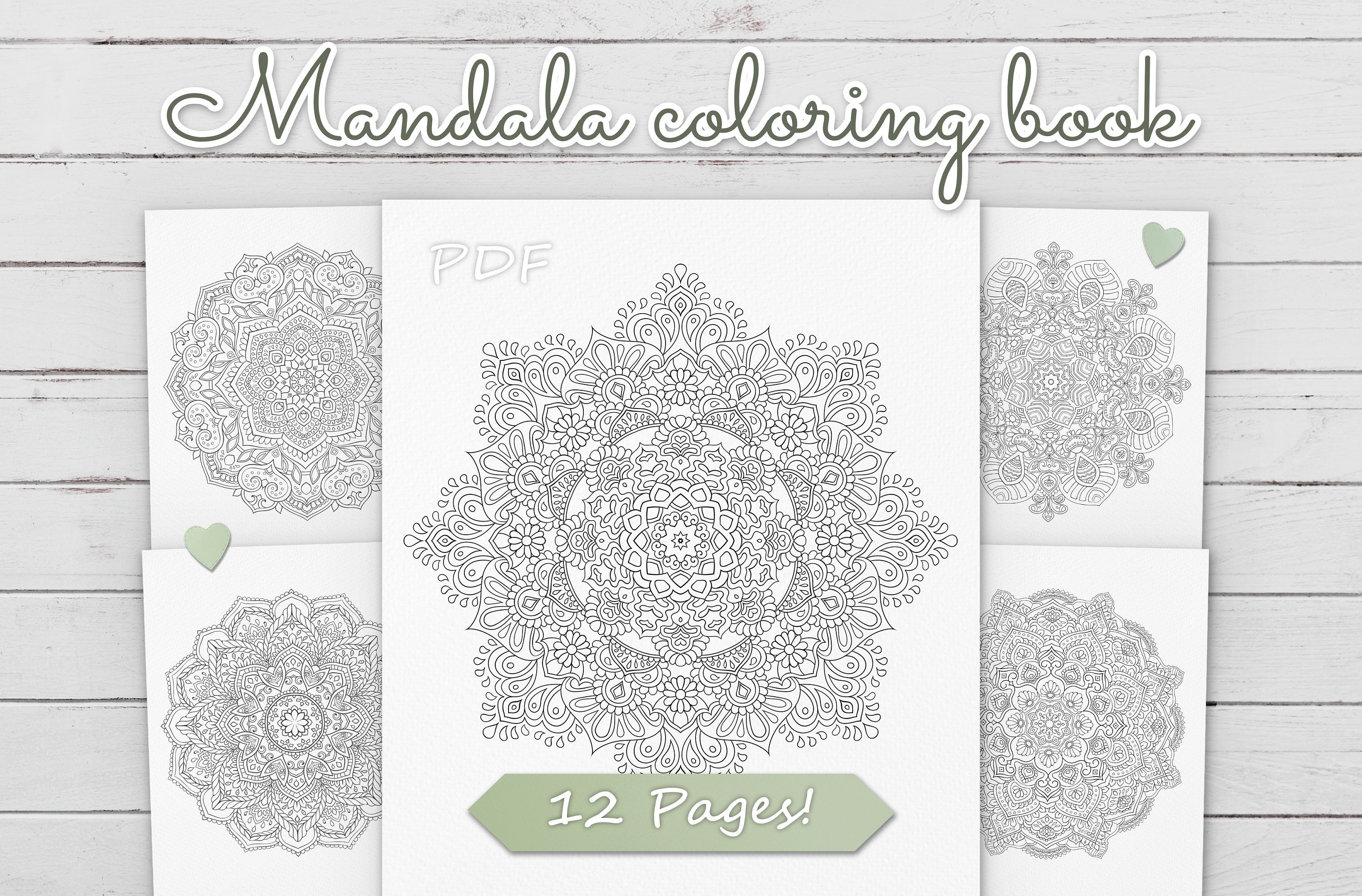 Mandala Coloring Book for Adults | Printable Mandala Flowers Coloring ...