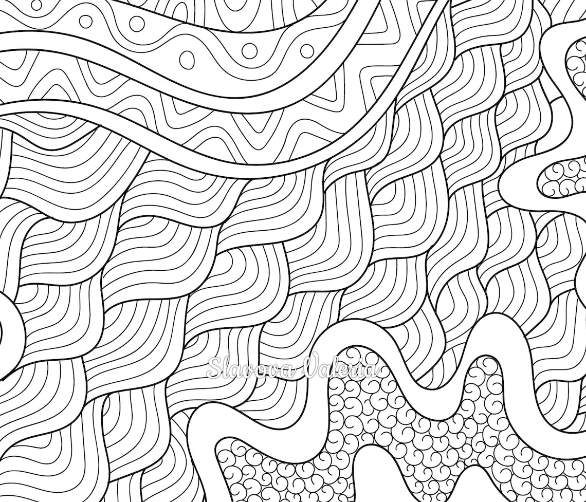 Coloring Page Printable Mandala Zentangle DIGITAL Coloring - Etsy