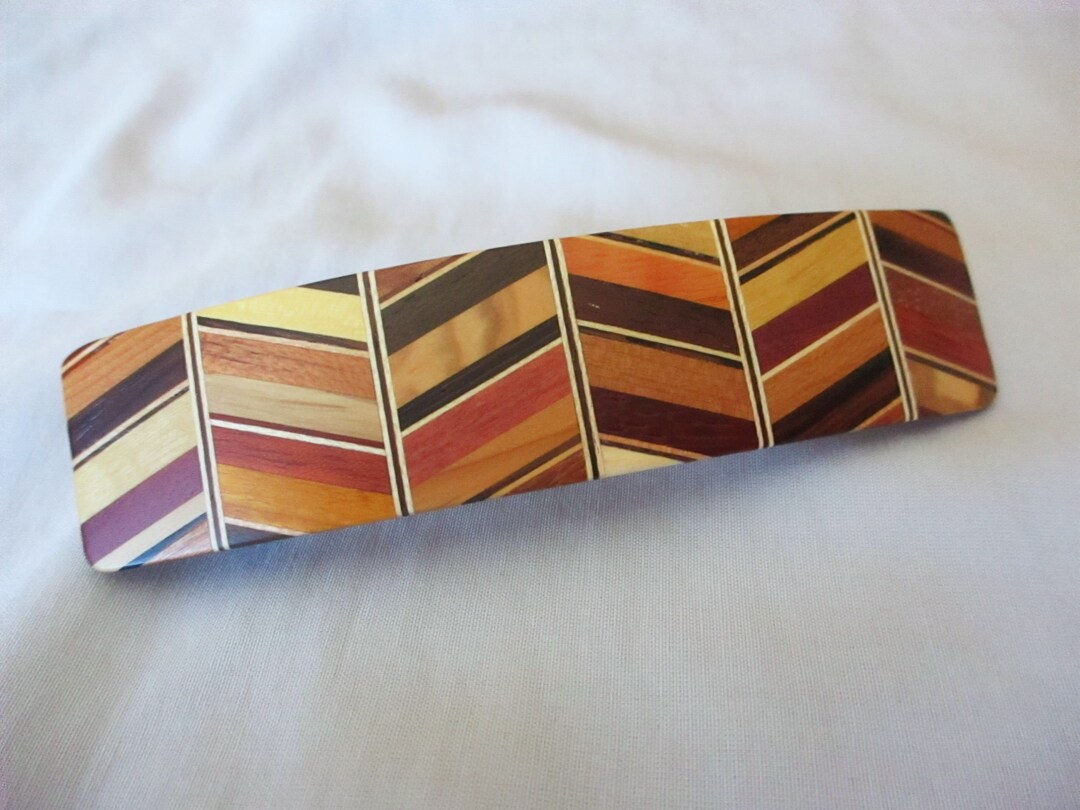 Wooden Hair Clip, Inlay, Hair Clip, Handicraft, Hair Jewelry, Wood ...