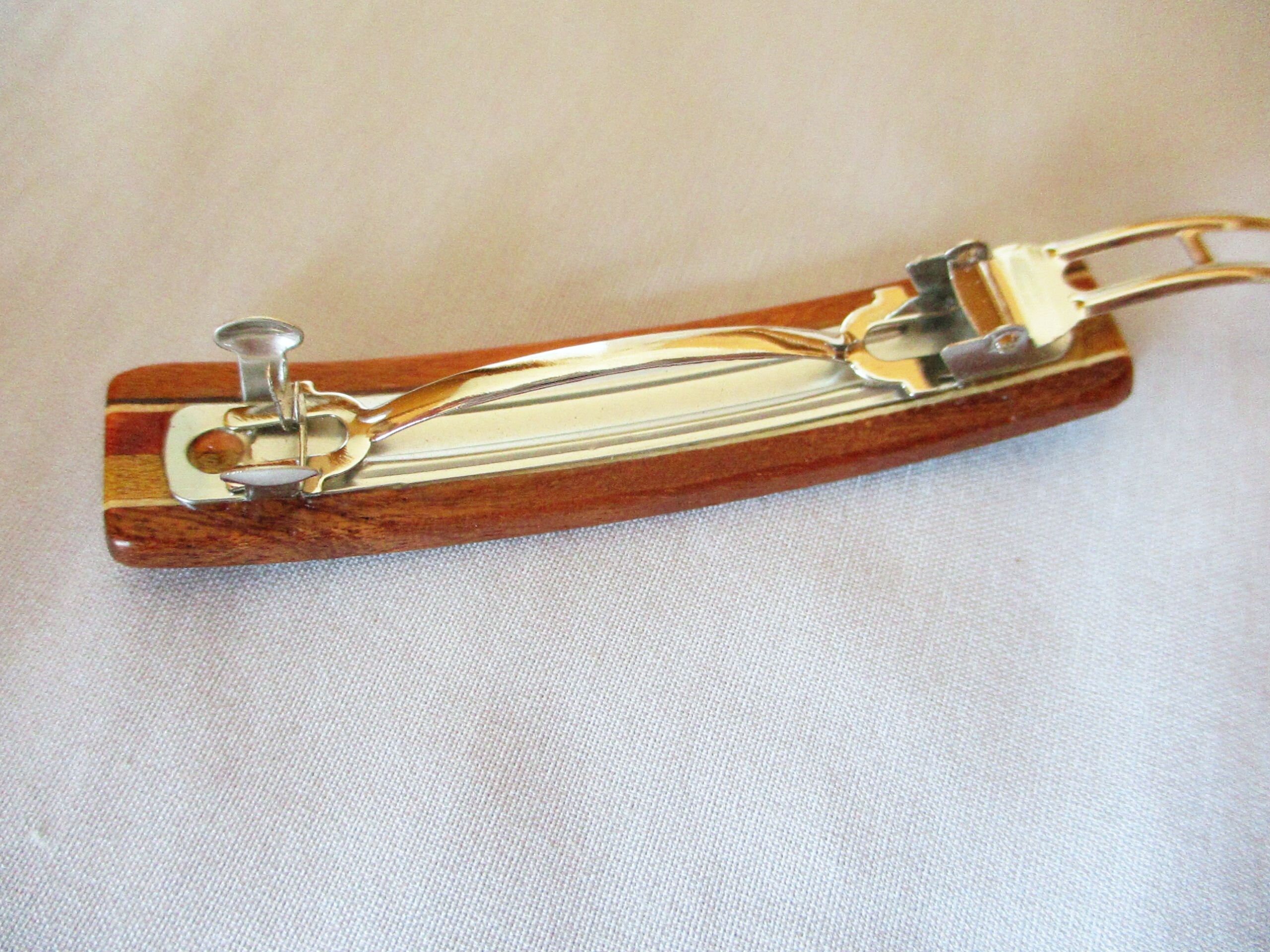 Wooden Hair Clip Small Hair Clip Inlay Hair Clip Handmade - Etsy New ...