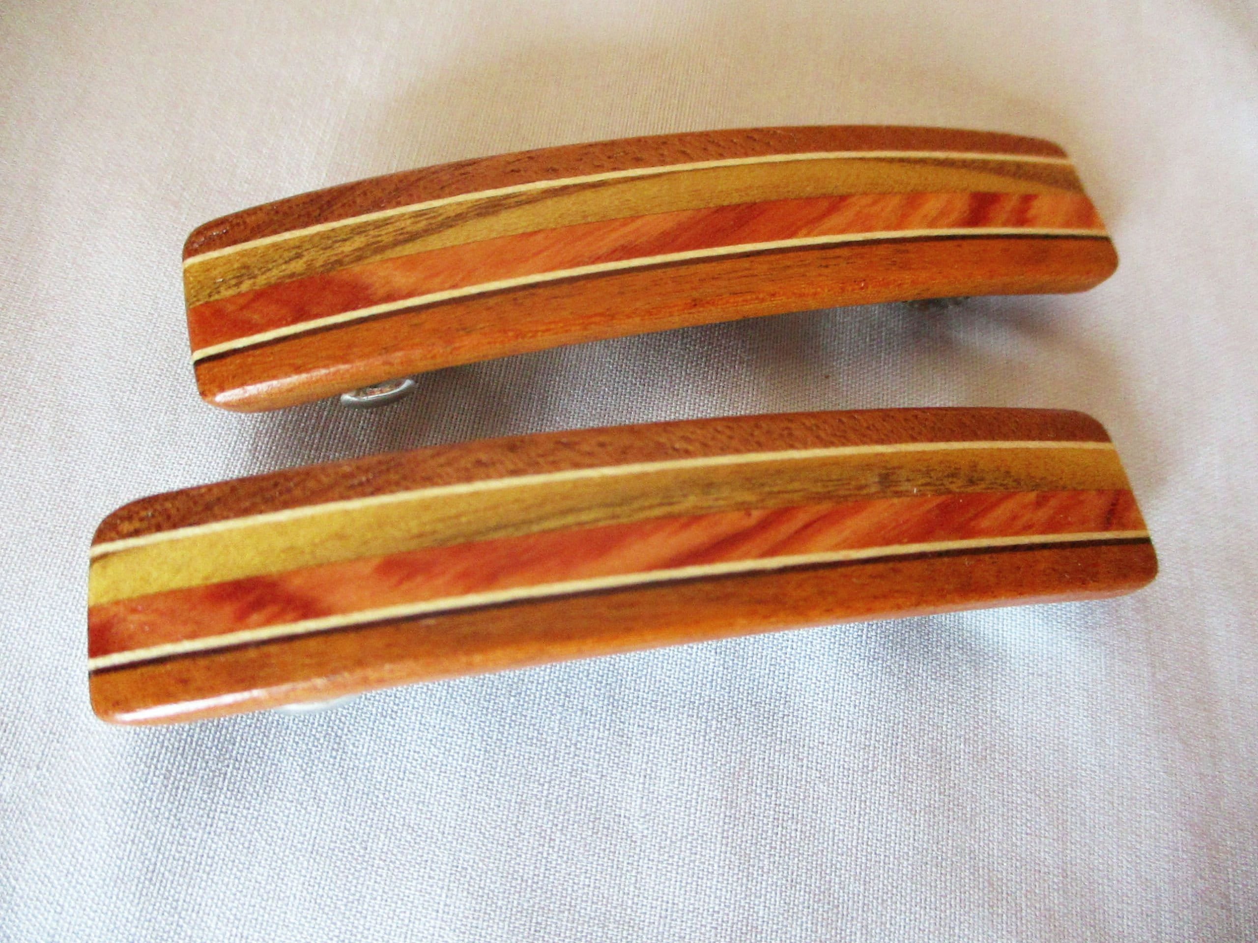Wooden Hair Clip, Small Hair Clip, Intarsia, Hair Clip, Handmade, Hair ...