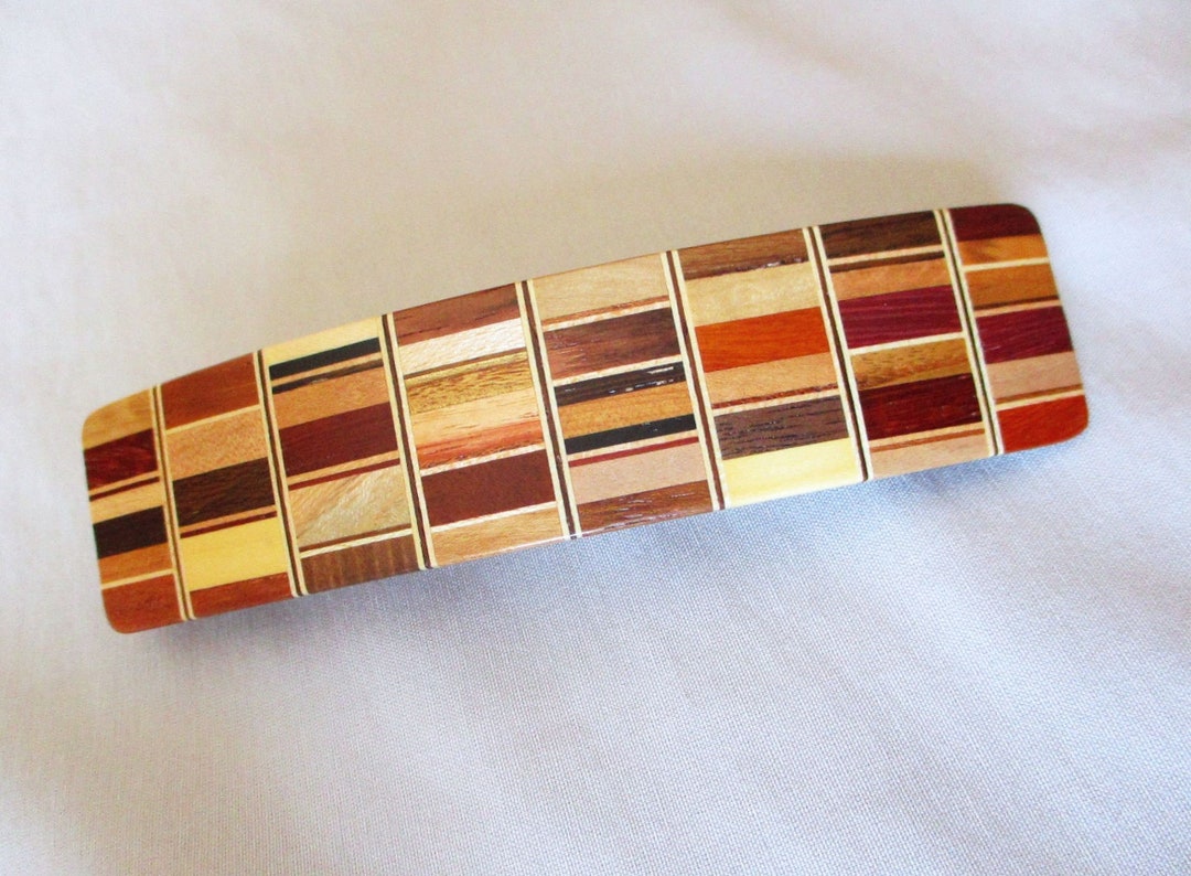Wooden Hair Clip, Inlay, Hair Clip, Handicraft, Hair Jewelry, Wood ...