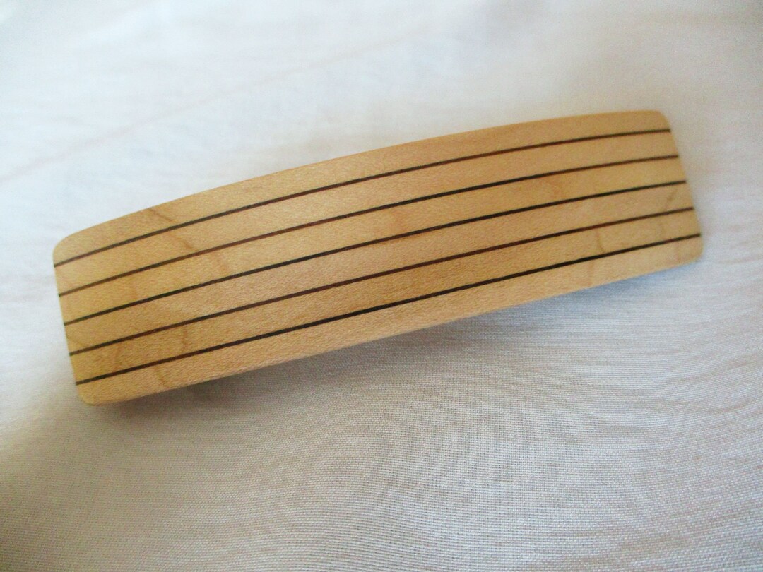 Wooden Hair Clip, Medium Size, Intarsia, Hair Clip, Handmade, Hair ...