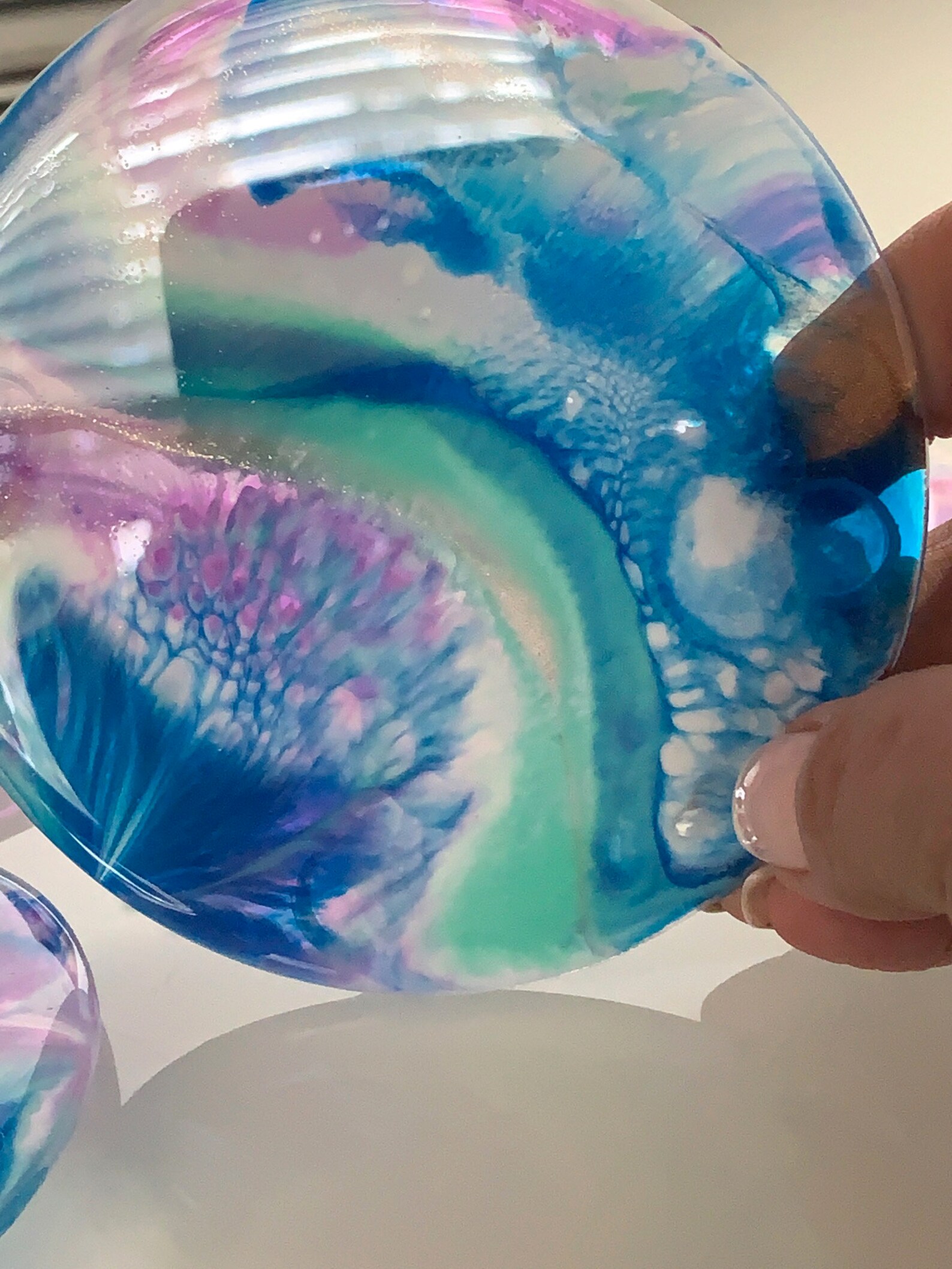 Set of Four Transparent Acrylic Coasters - Etsy