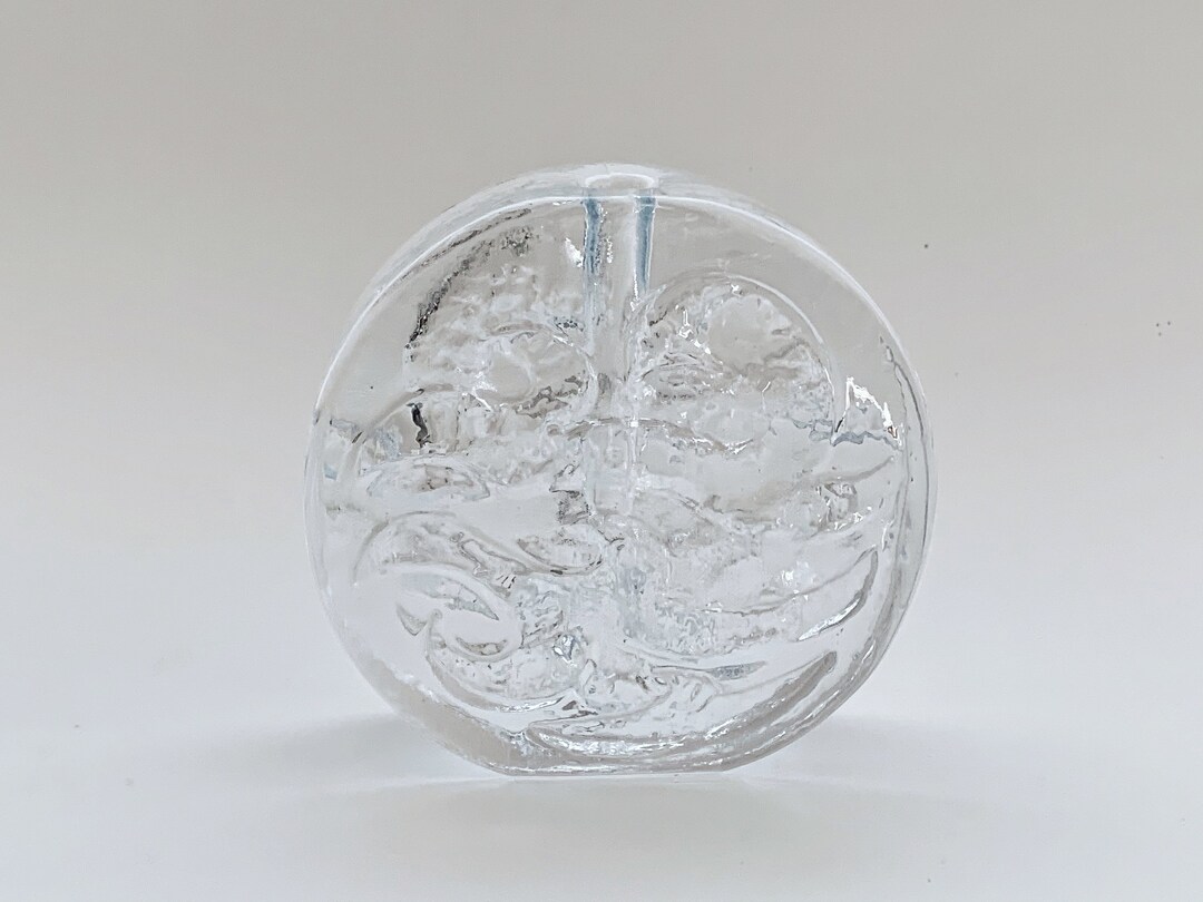 Vintage Walter Crystal Glass Flower Vase - Etsy