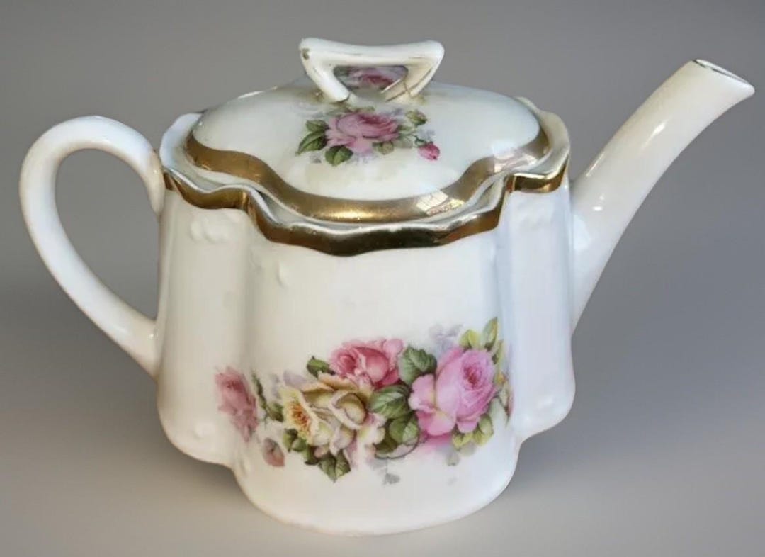 Antique Hand Painted Zeh Scherzer ZS&C Bavaria Teapot - Etsy