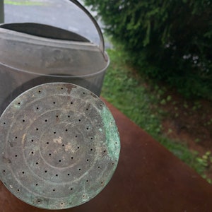 Large Farmhouse Antique Galvanized Metal Water Pitcher - Etsy