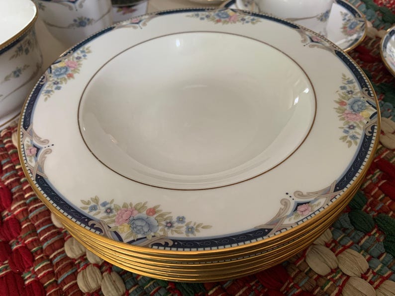 Lenox Abigail Dinnerware: Fine Bone China Set (hand-painted Pieces) - Etsy