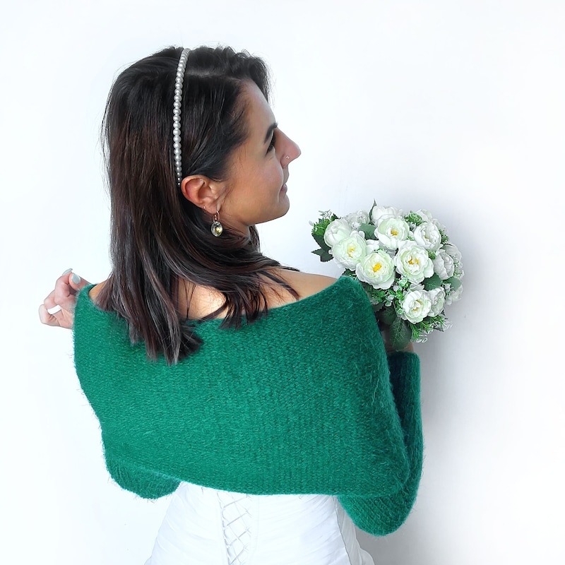 Emerald Green Shrug - Etsy UK