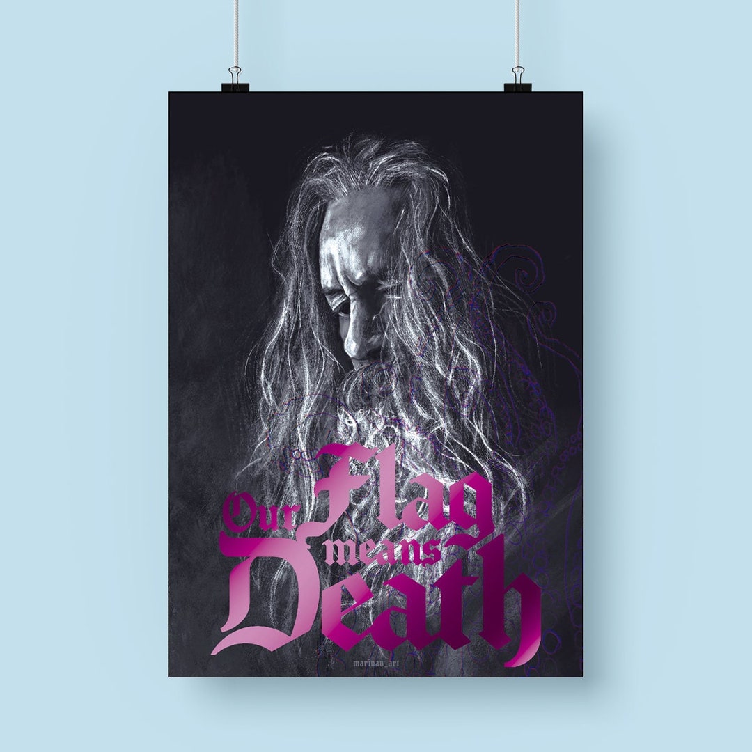 Blackbeard Our Flag Means Death Pink Hot Stamping - Etsy
