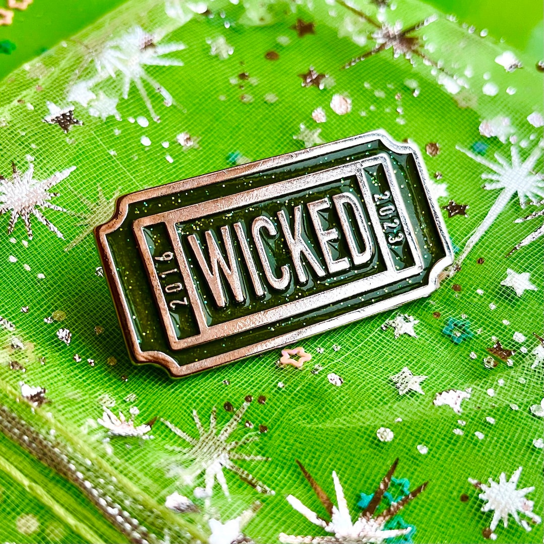 Wicked Glitter Enamel Pins - Etsy