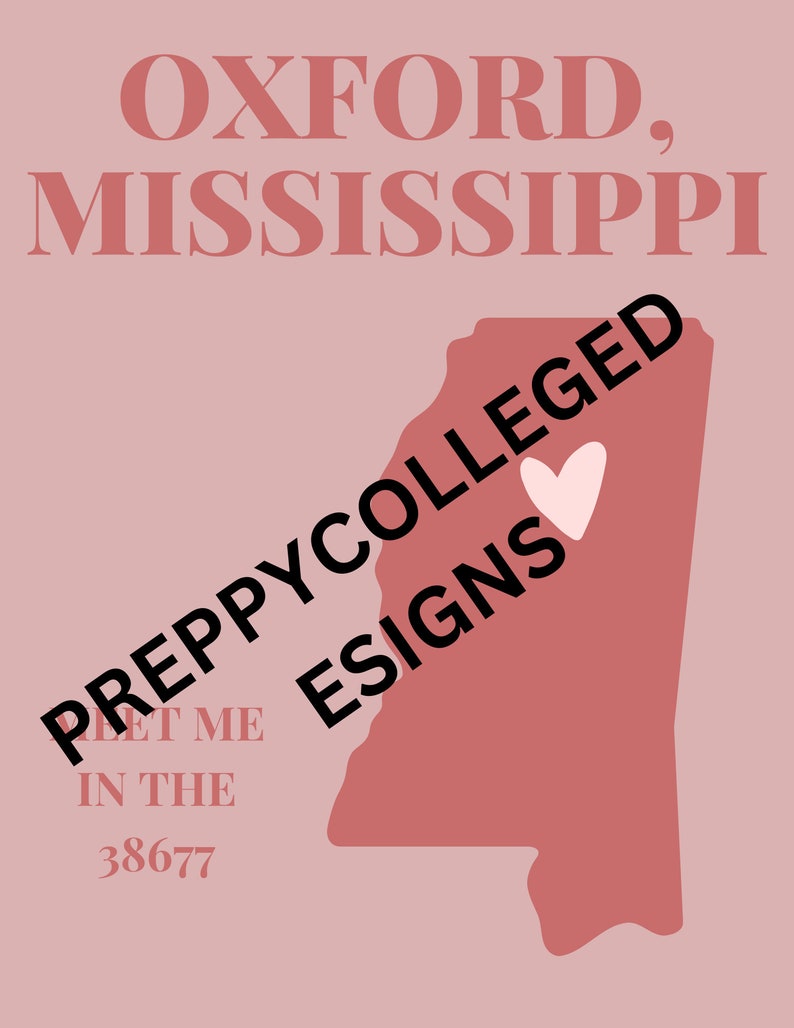 OLE MISS Preppy Wall Print Out Decor - Etsy