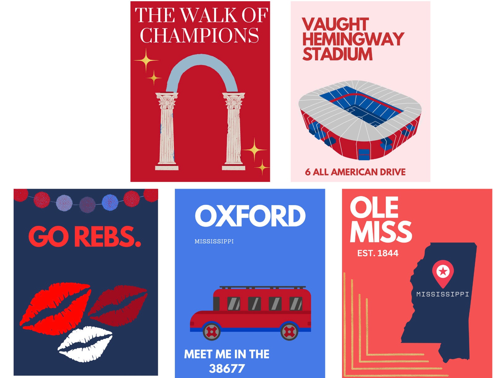 Ole Miss Digital Wall Art - Etsy