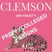 CLEMSON UNIVERSITY Preppy Wall Print Out Decor - Etsy